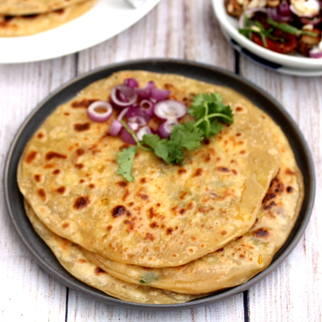 Paneer Parathas - Spice Chronicles